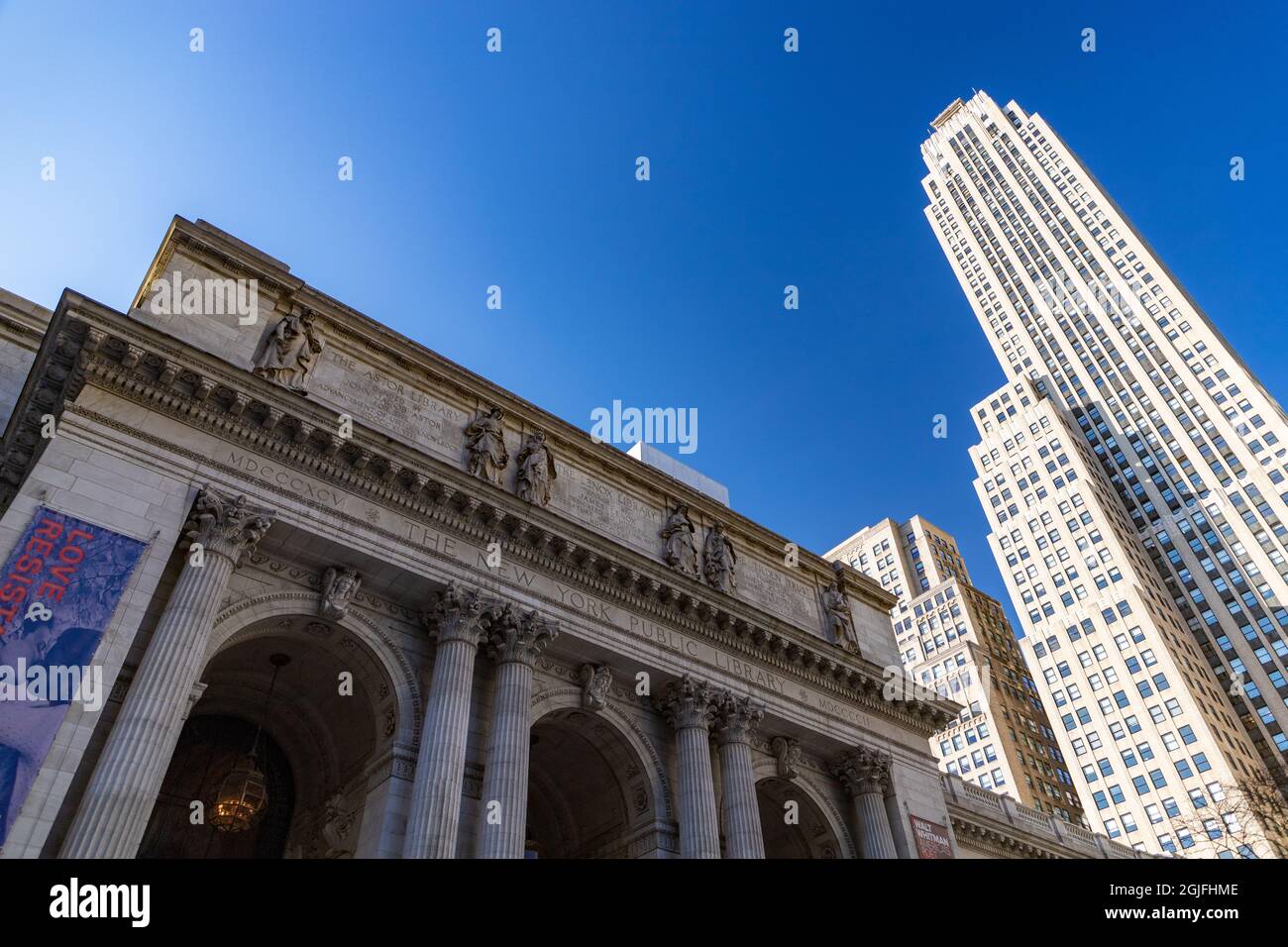 A picture of the New York Public Library Stock Photo - Alamy