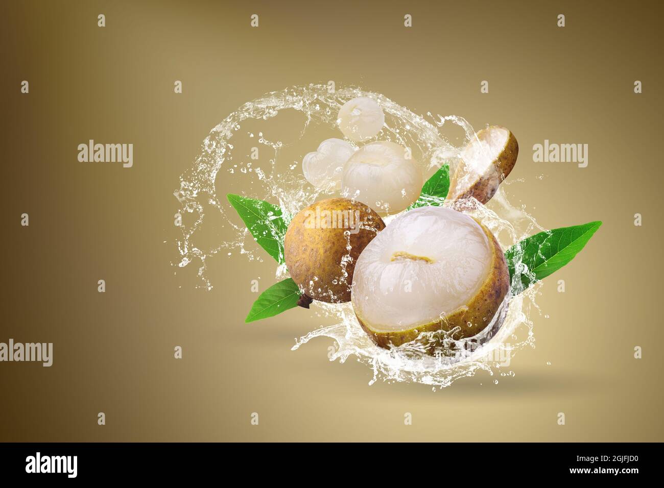 Water splashing on Fresh longan over a dark background Stock Photo - Alamy
