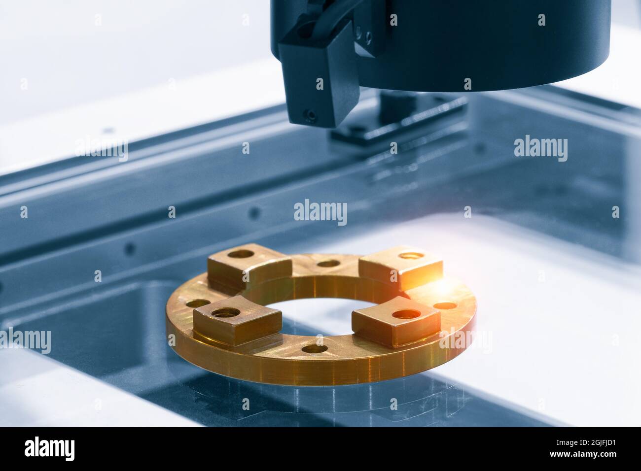 System for optical quality control of various small precision products ...