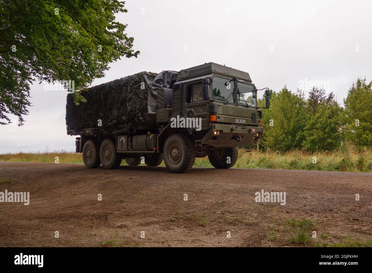 British army MAN HX58 9 tonne 6x6 Medium Mobility logistics vehicle on ...