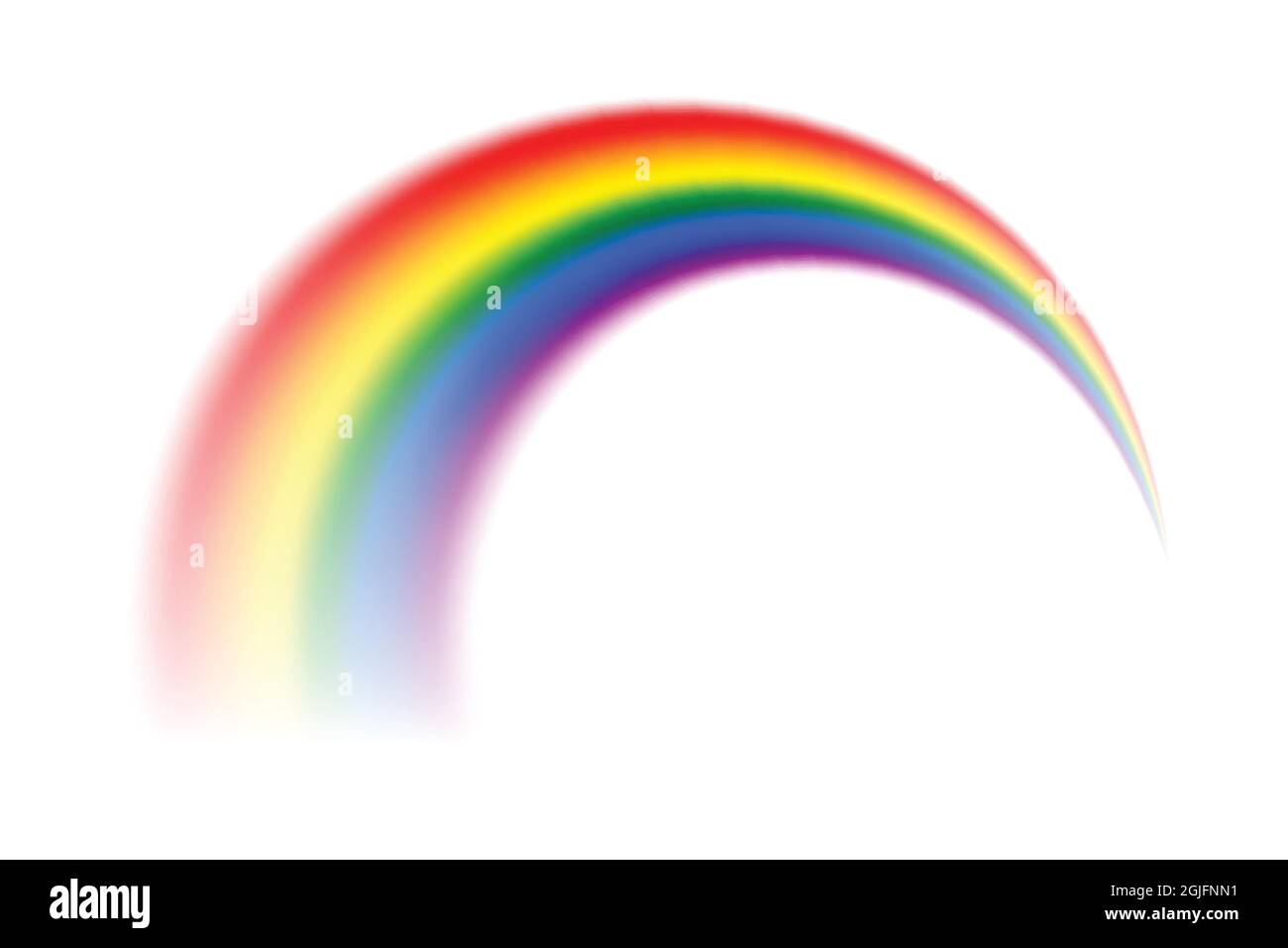 Vector realistic Rainbow isolated on white background Stock Vector ...