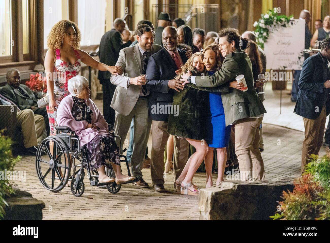 VACATION FRIENDS, from left: Tawny Newsome, Denise Burse (wheelchair ...