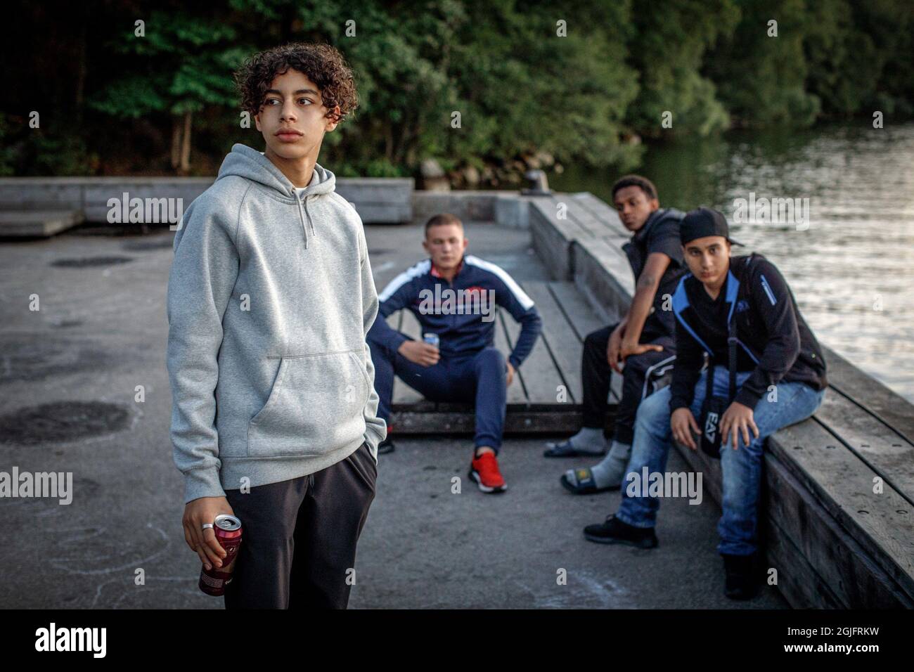 VINTERVIKEN, (aka JJ+E), from left: Mustapha Aarab, Jonay Pineda ...