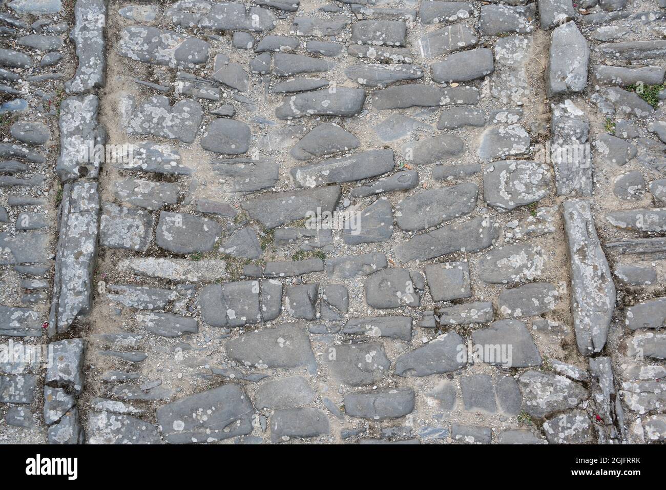 Old stone path texture.Pattern wall ancient european , medieval ...