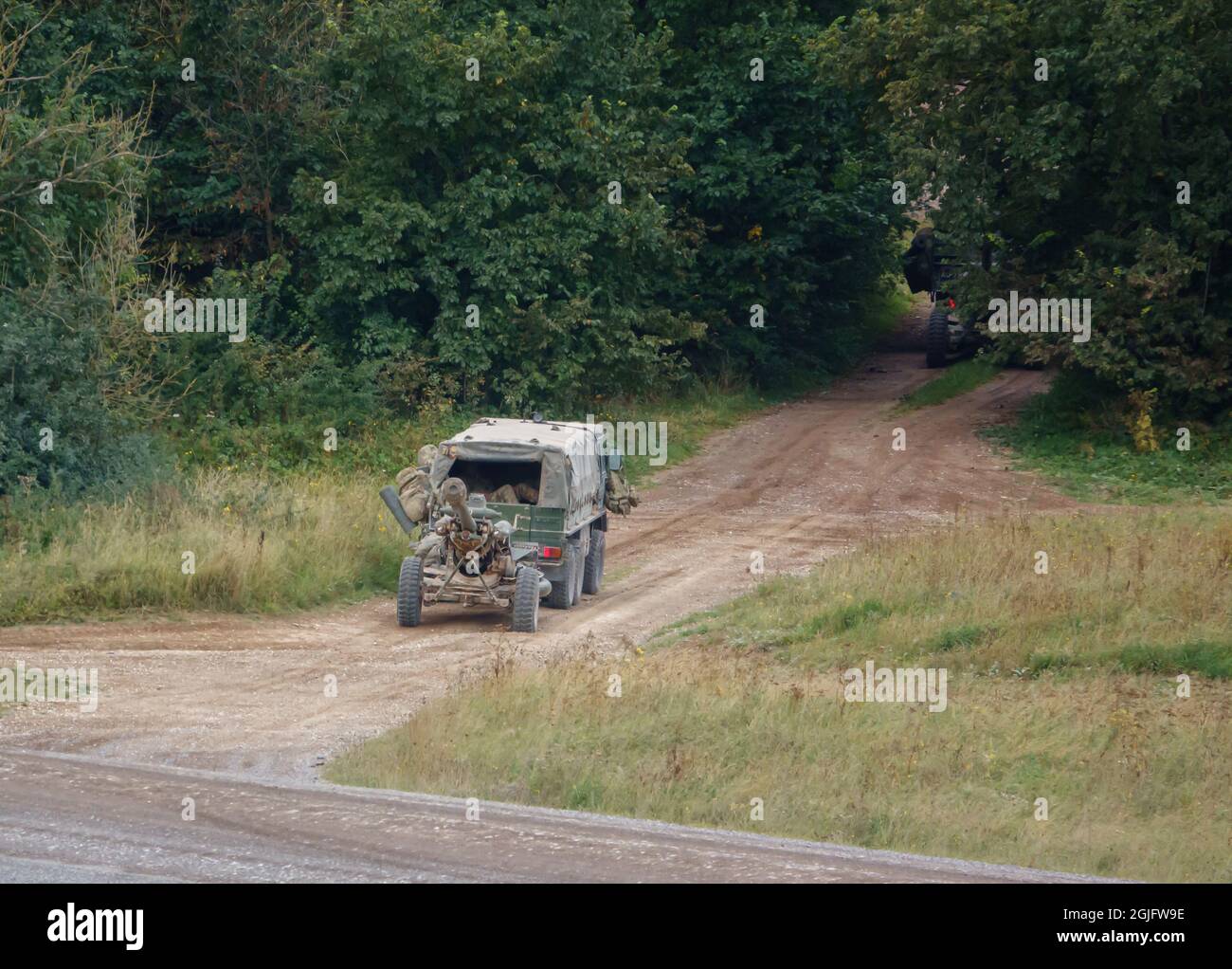 British army Steyr-Daimler-Puch BAE Systems Pinzgauer high-mobility 6x6 ...