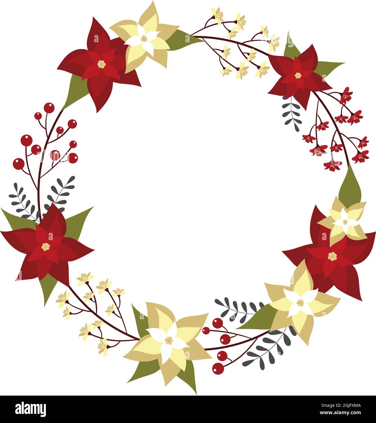 Poinsettia clipart Stock Vector Images - Alamy