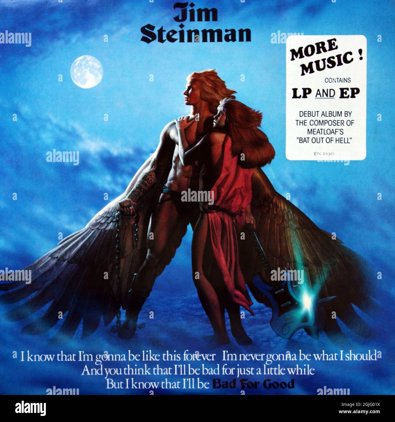 Jim Steinman: 1981. LP front cover: Bad For Good Stock Photo - Alamy