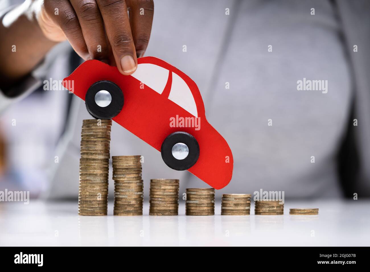 Car Sales And Prices Decline. Automobile Insurance Stock Photo - Alamy