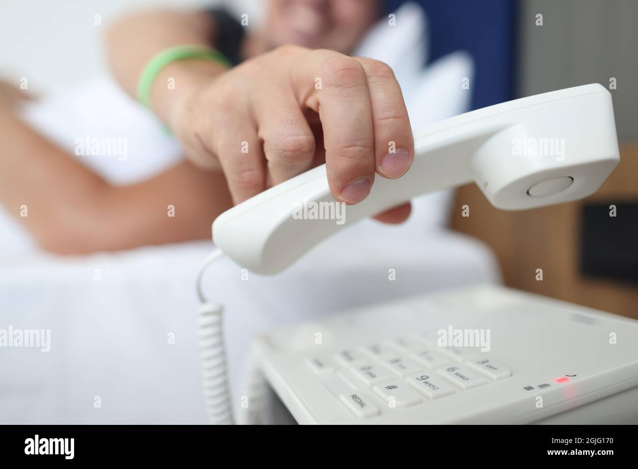 Pick up the phone receiver hi-res stock photography and images - Alamy
