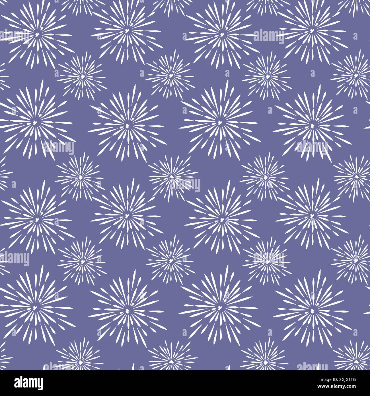 Abstract seamless pattern of firework isolated on blue vector ...