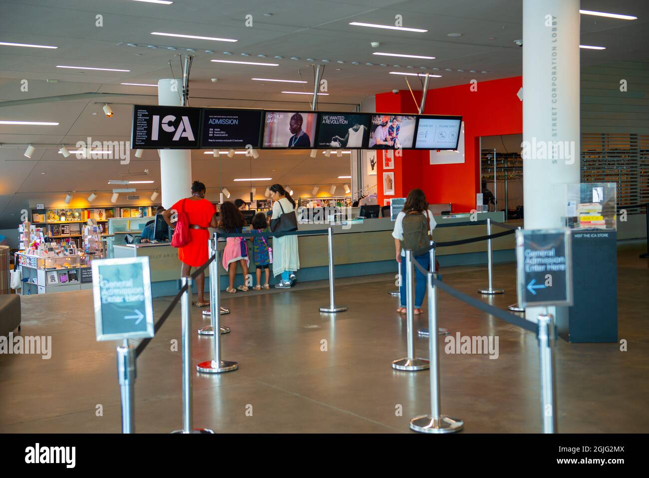 The Entrance of Institute of Contemporary Art ICA at Seaport District ...