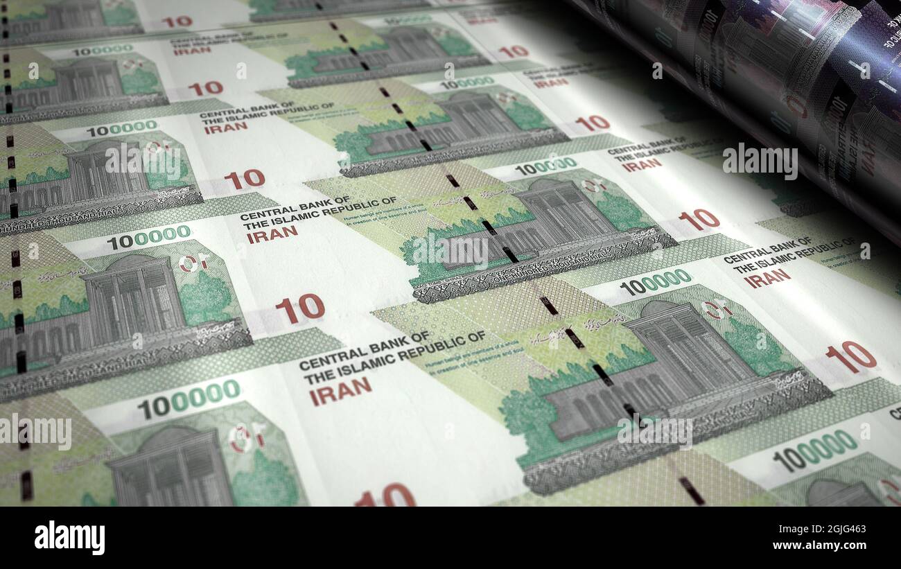 Iranian rial banknotes hi-res stock photography and images - Alamy