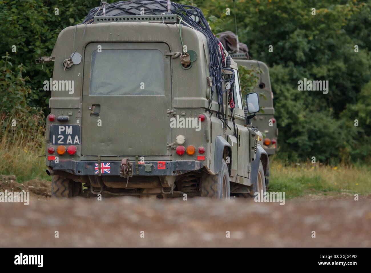 British army Land Rover Wolf 4×4 military light utility vehicle on ...
