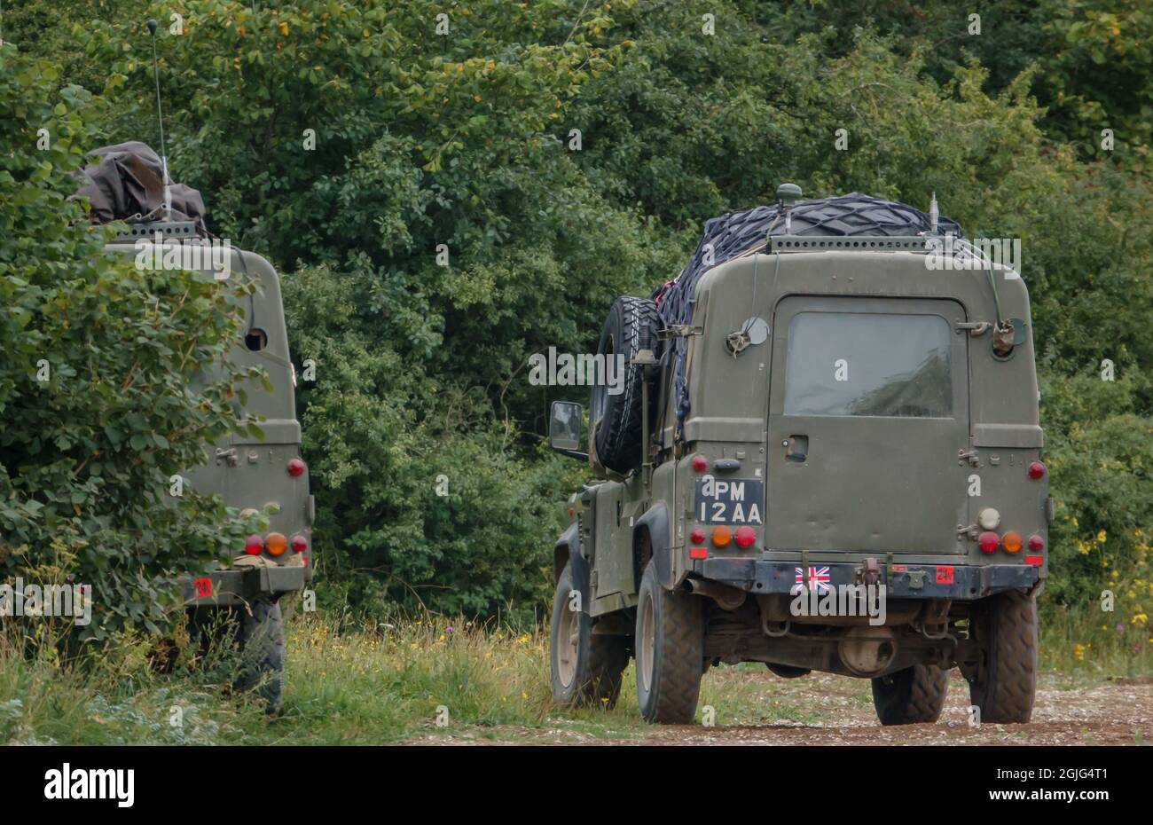 British army Land Rover Wolf 4×4 military light utility vehicle on ...