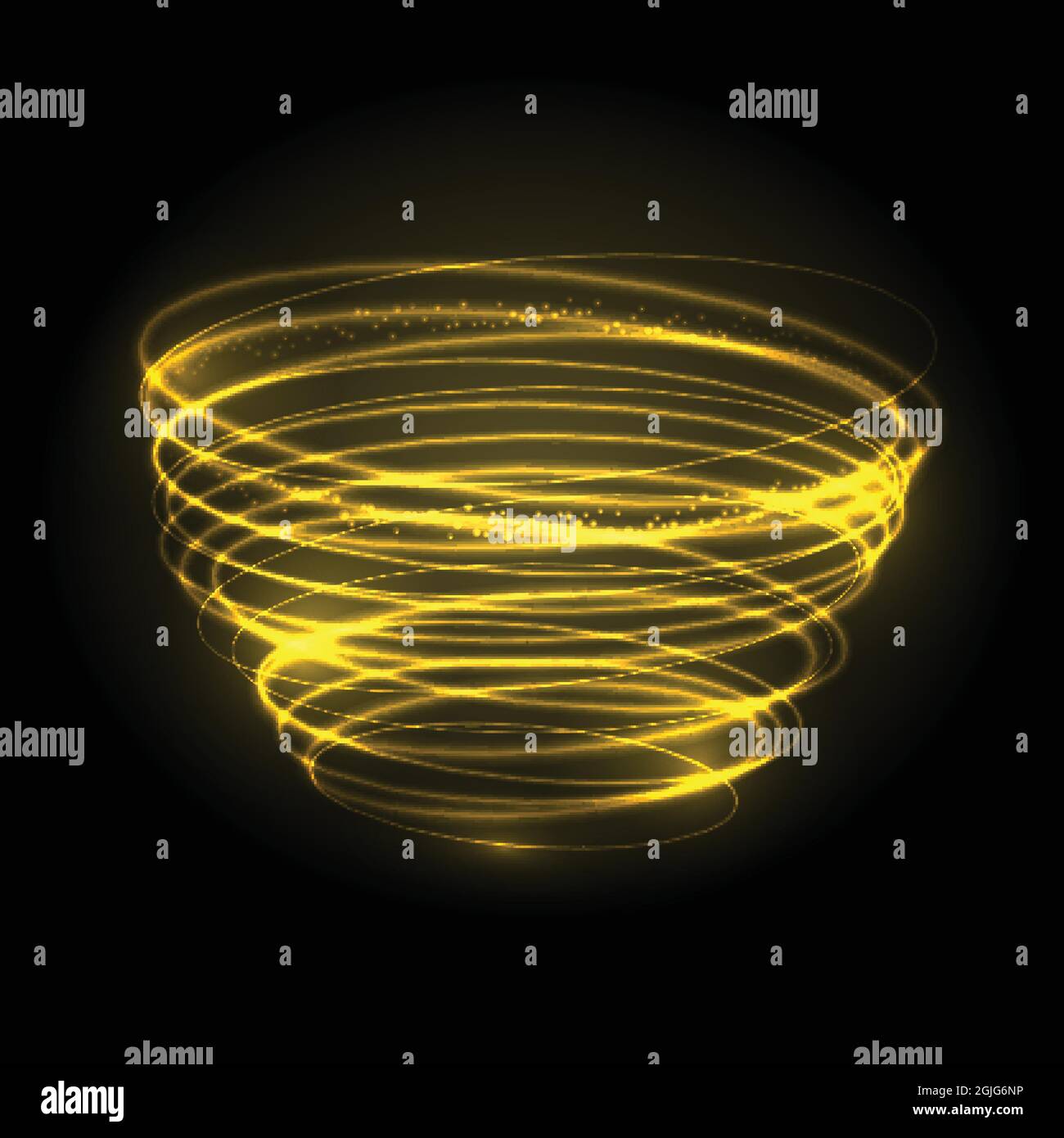 Circle Glow light trail effect. Glowing flash trace isolated with magic ...