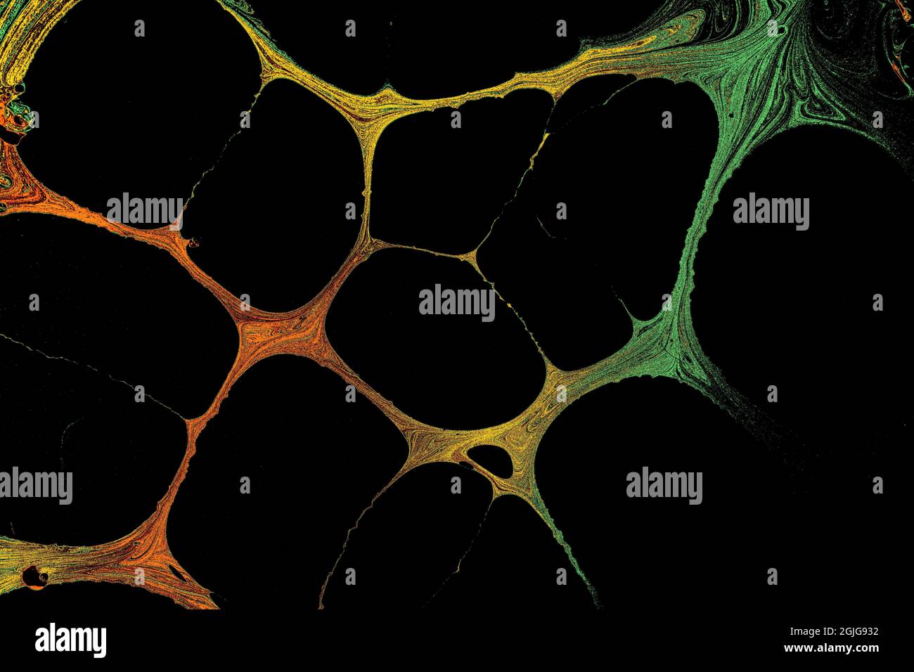 Illustration of a mixture of colors on a mixture with different shapes ...