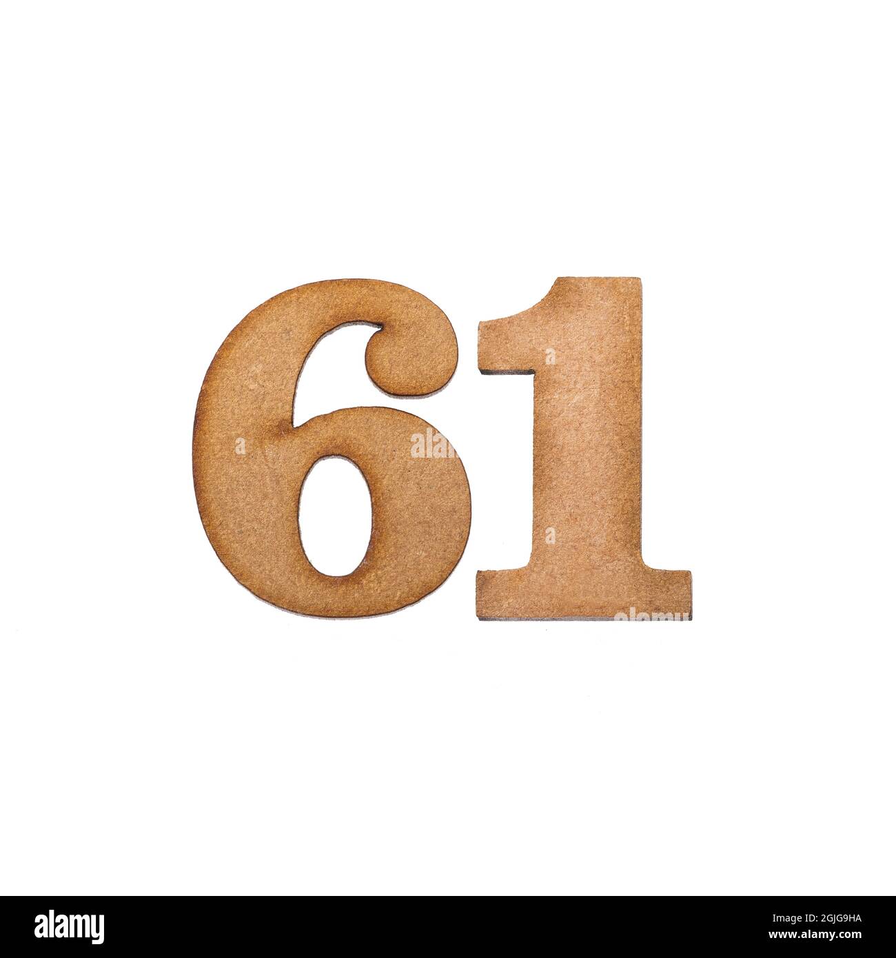 Number 61 Cut Out Stock Images & Pictures - Alamy