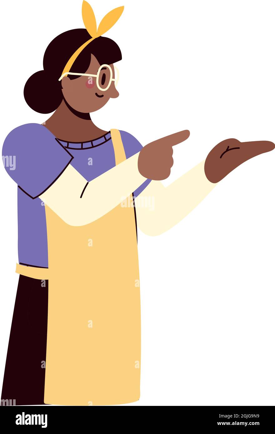 woman wearing apron Stock Vector Image & Art - Alamy