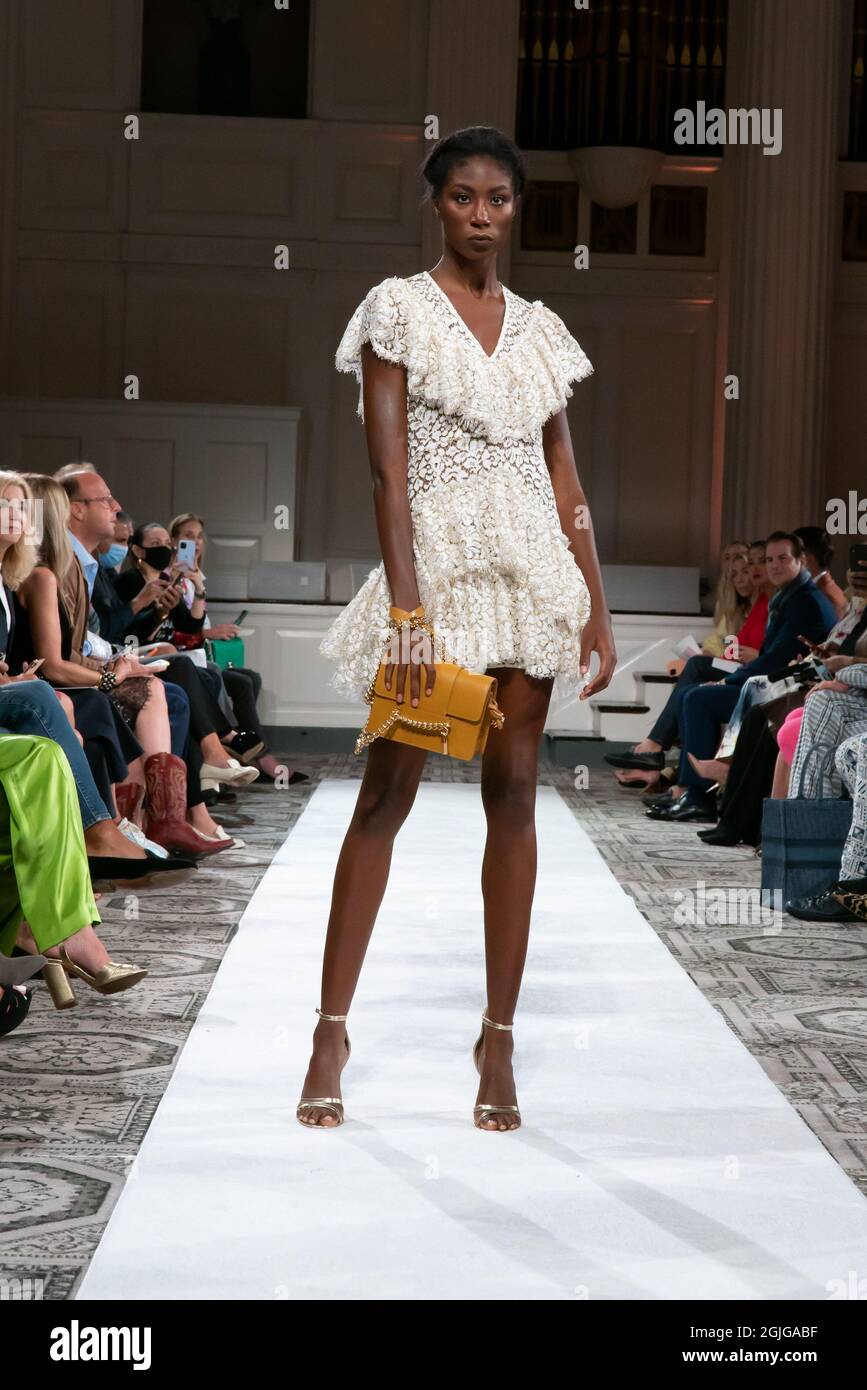 Models walk the Frederick Anderson NYFW CFDA SS22 Runway Show at 583 ...