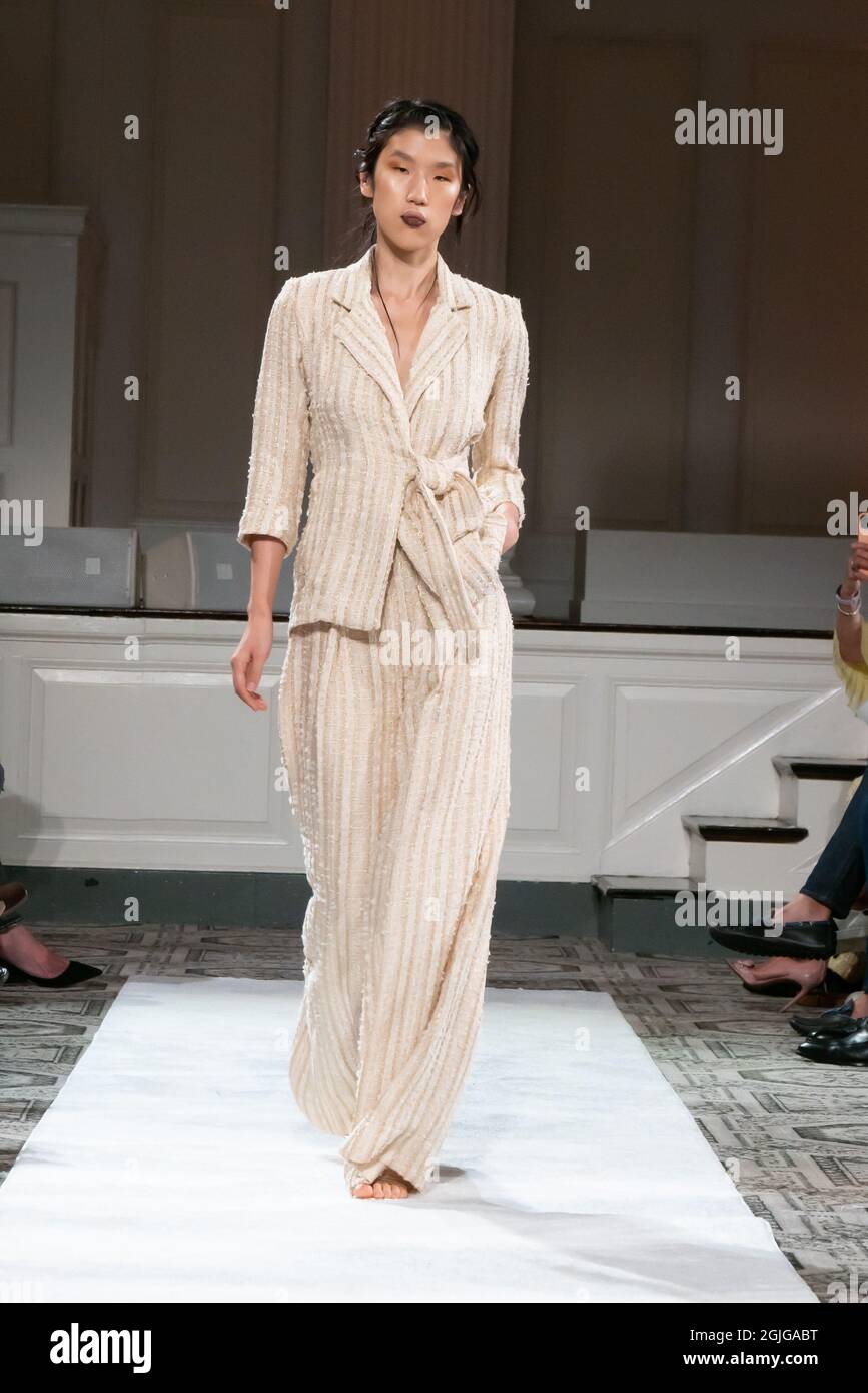 Models walk the Frederick Anderson NYFW CFDA SS22 Runway Show at 583 ...