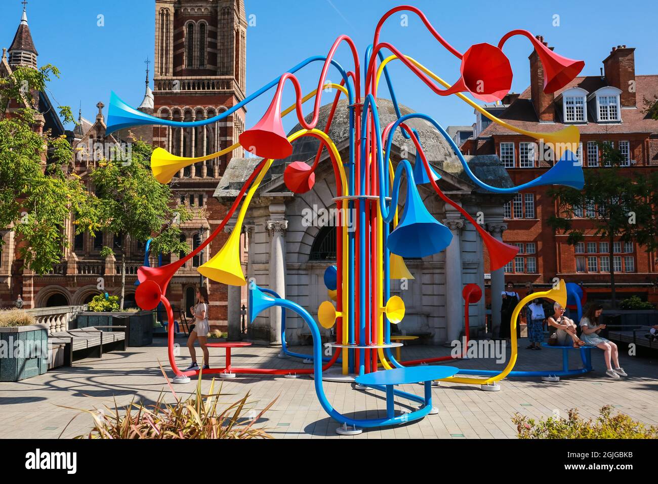 London, UK. 08 September 2021. 'Sonic Bloom' is an interactive ...
