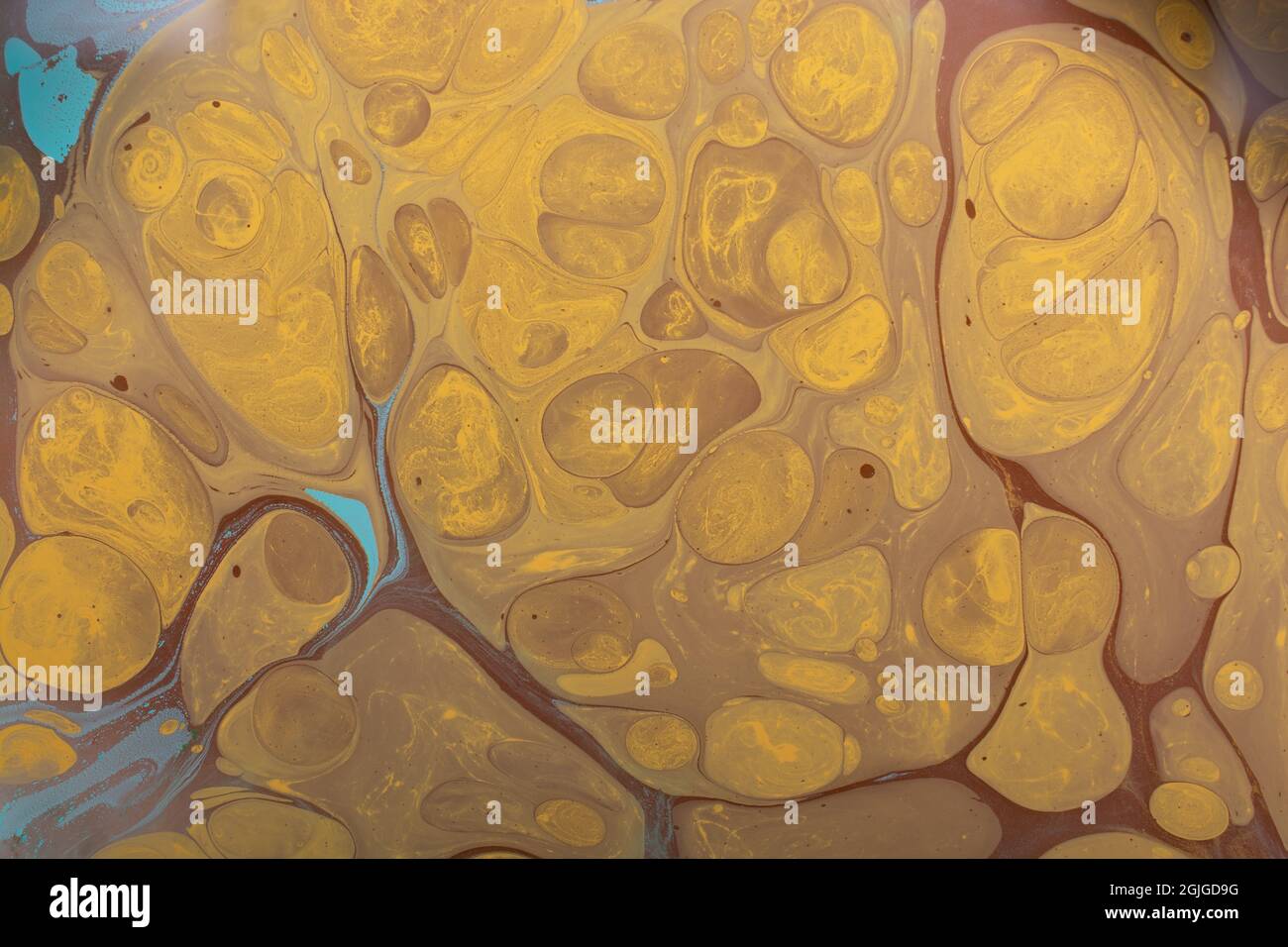 Illustration of a mixture of colors on a texture with different shapes ...