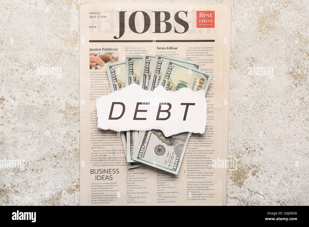 Pay bills newspaper hi-res stock photography and images - Alamy