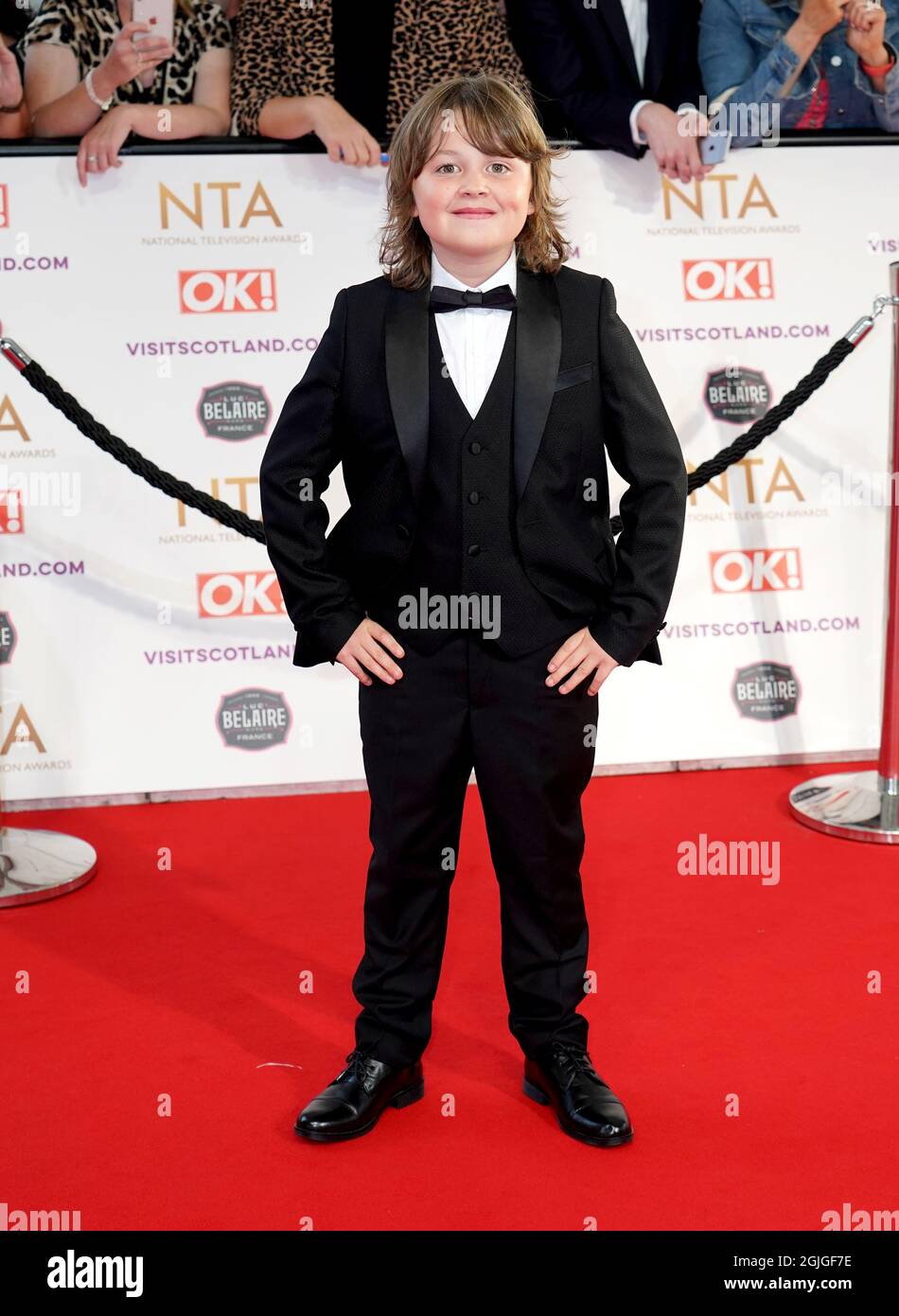 Jude Riordan attending the National Television Awards 2021 held at the ...