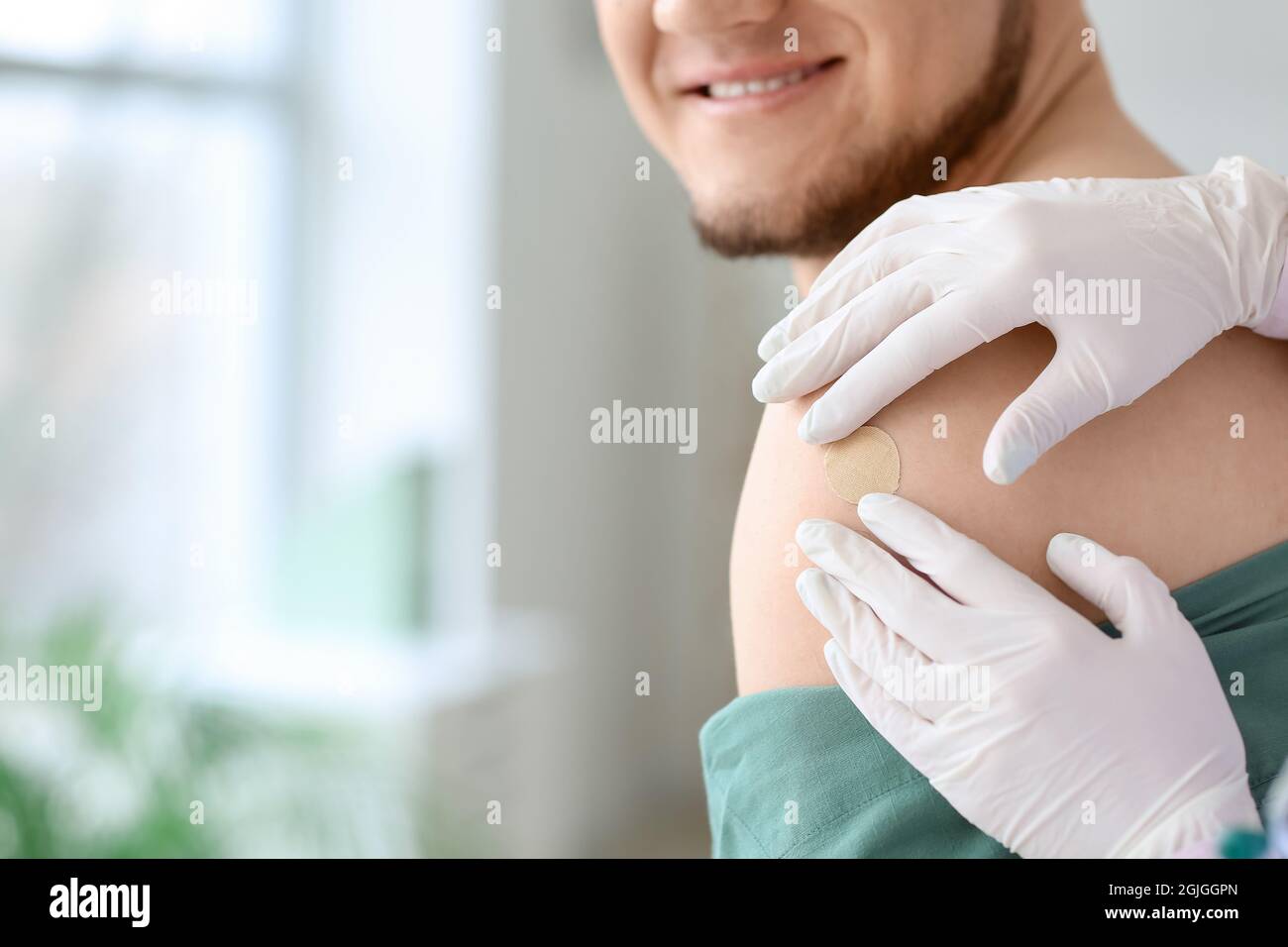 Female Physician Plaster High Resolution Stock Photography and Images ...