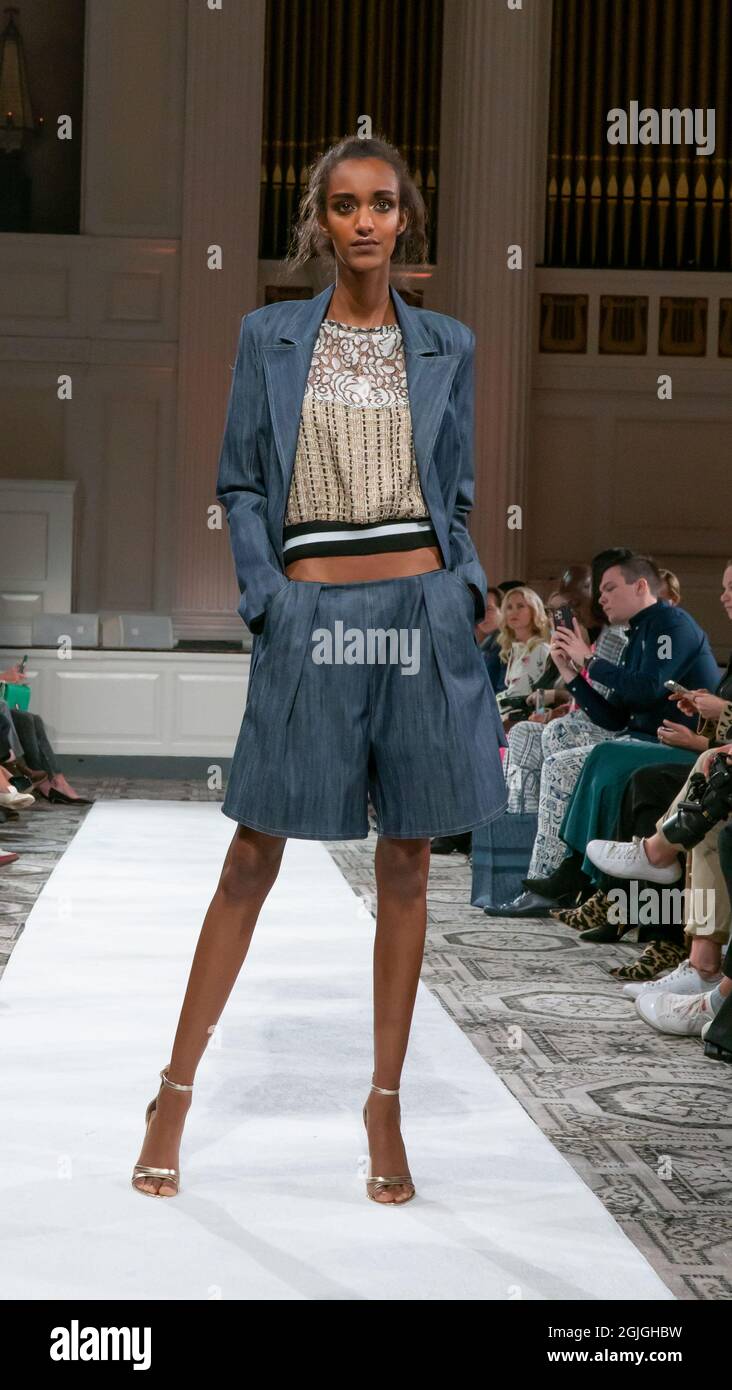 Models walk the Frederick Anderson NYFW CFDA SS22 Runway Show at 583 ...