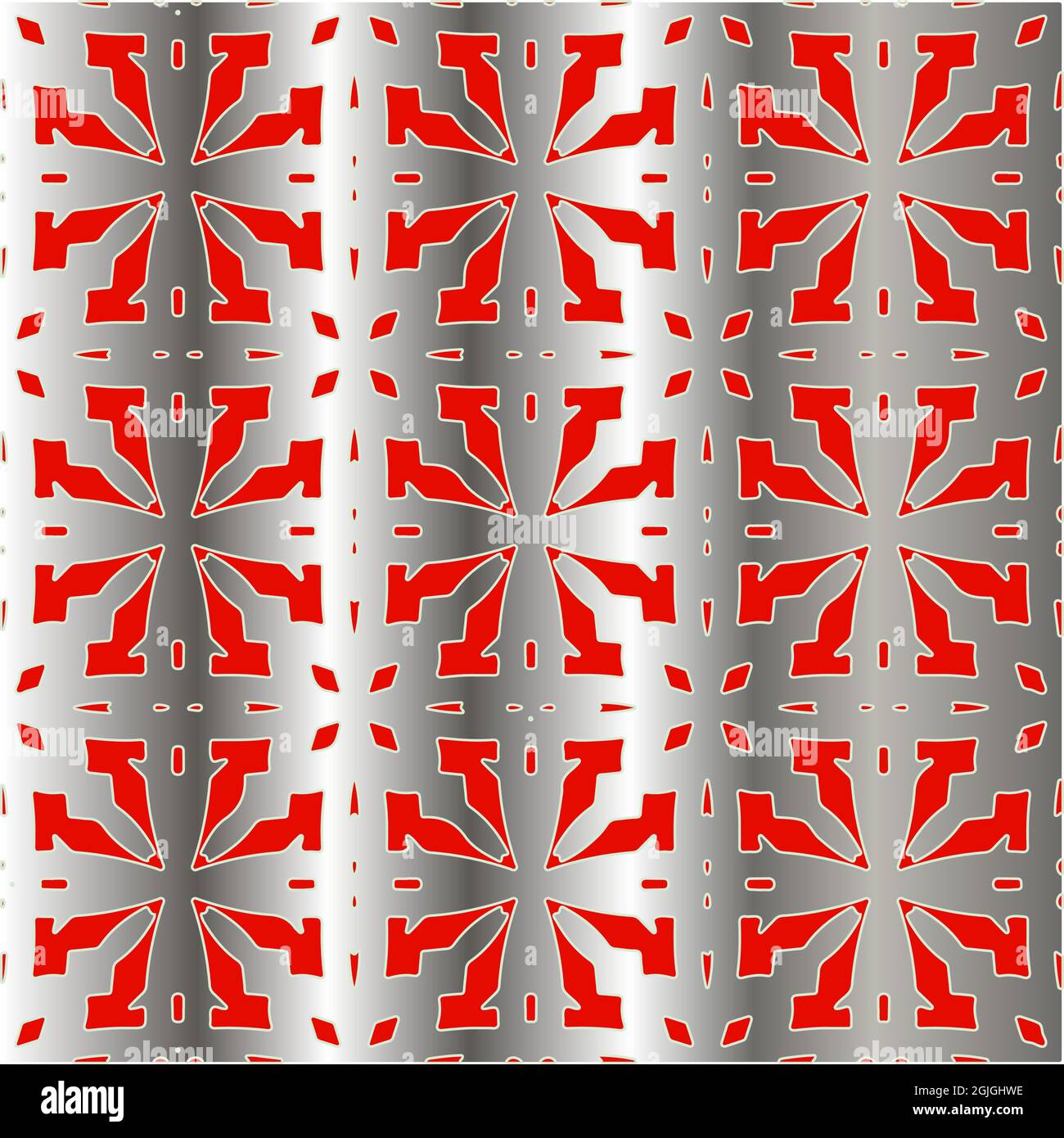 red pattern on a metal background. pattern for fabric, wallpaper ...