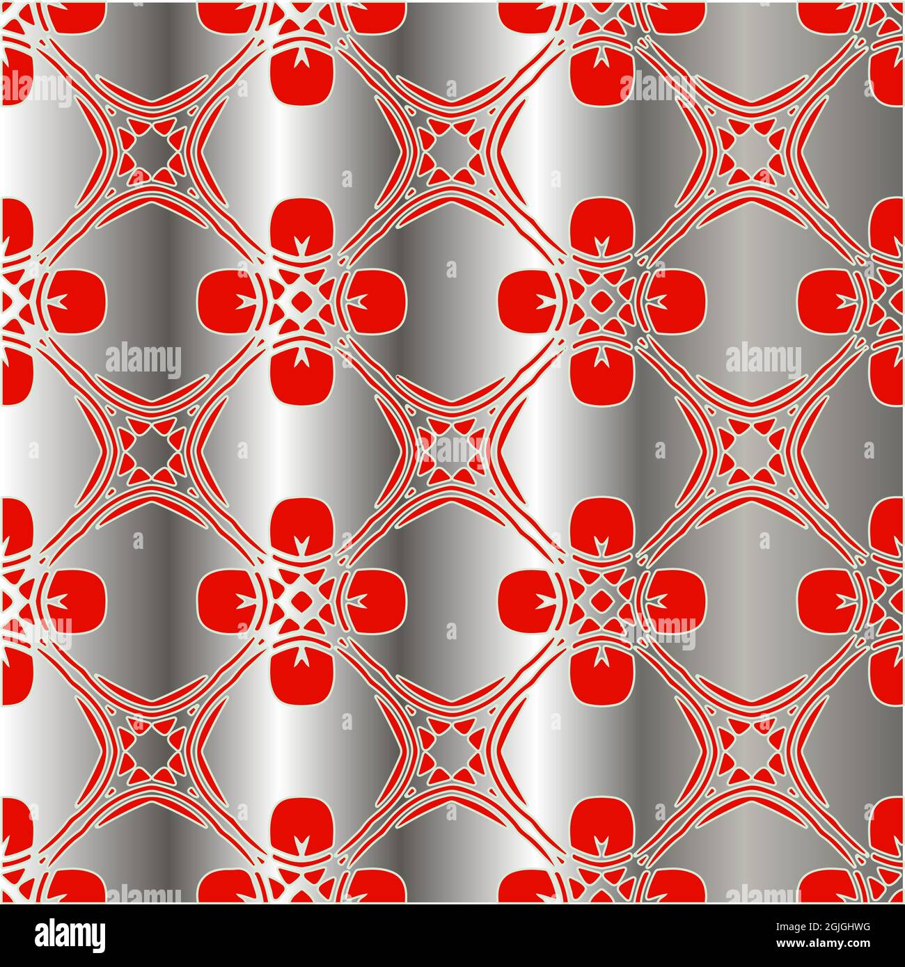 red pattern on a metal background. pattern for fabric, wallpaper ...