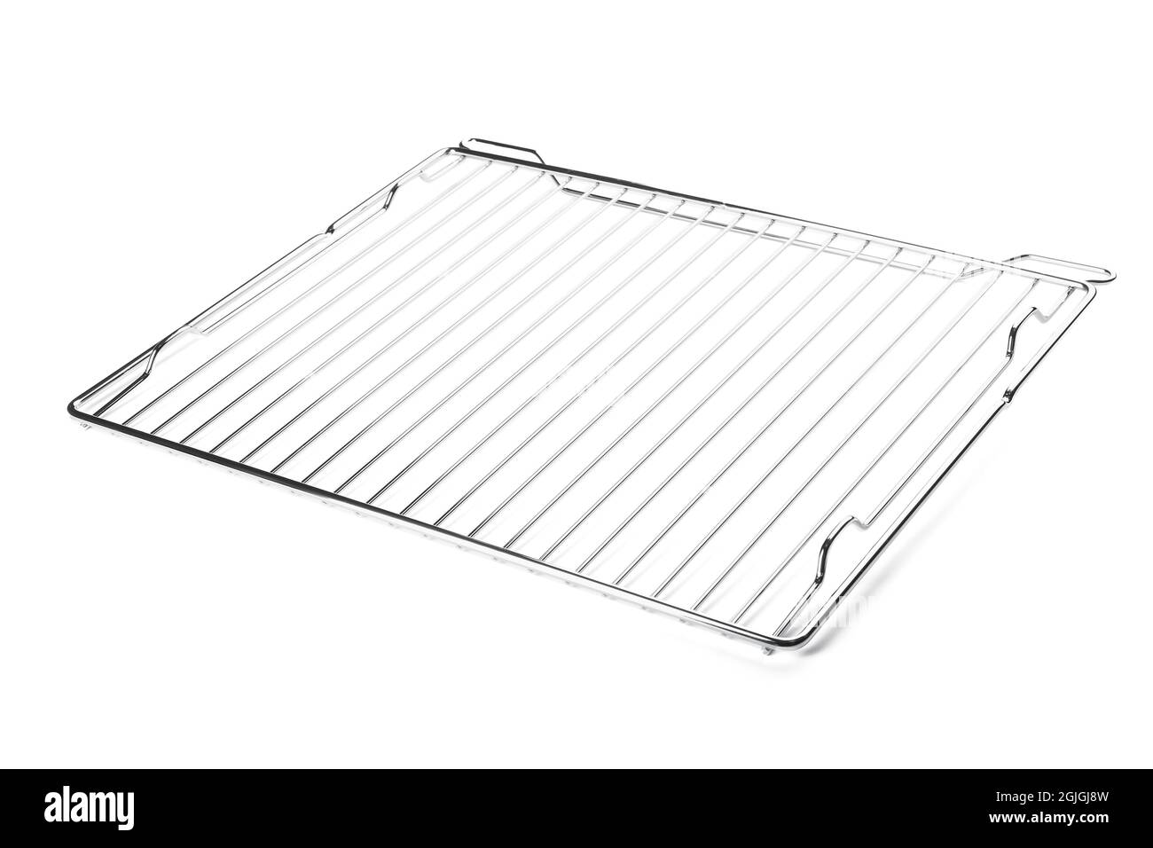 Baking grid for oven on white background Stock Photo - Alamy