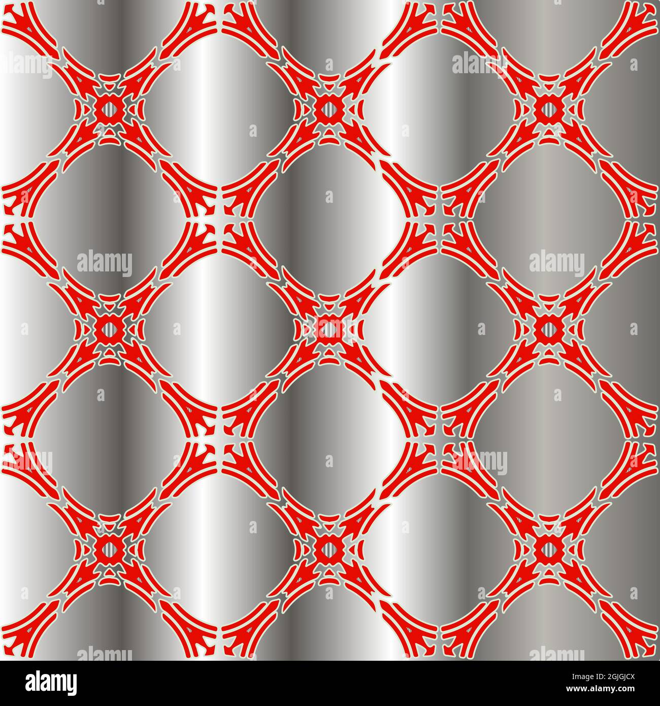 red pattern on a metal background. pattern for fabric, wallpaper ...