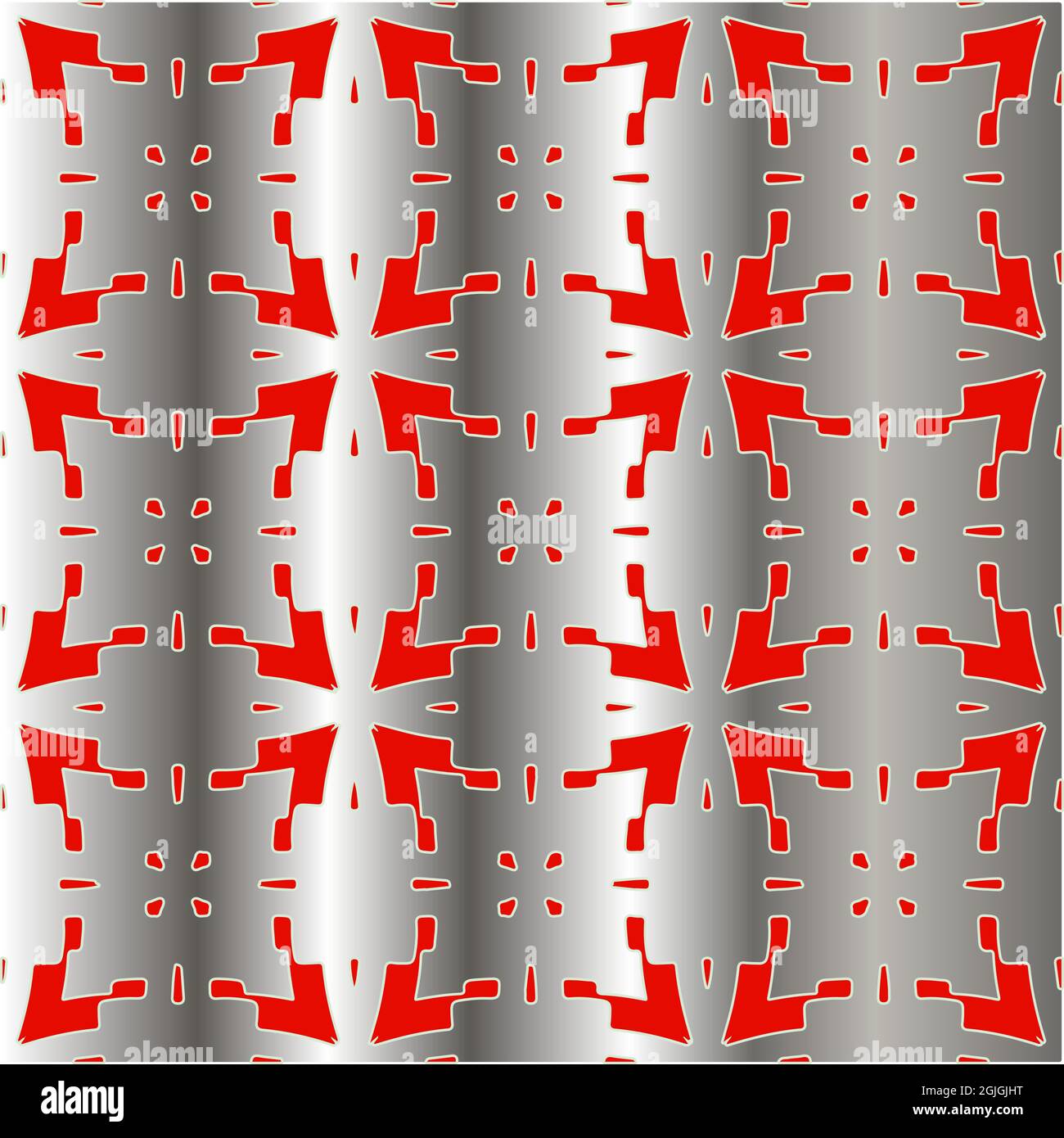 red pattern on a metal background. pattern for fabric, wallpaper ...