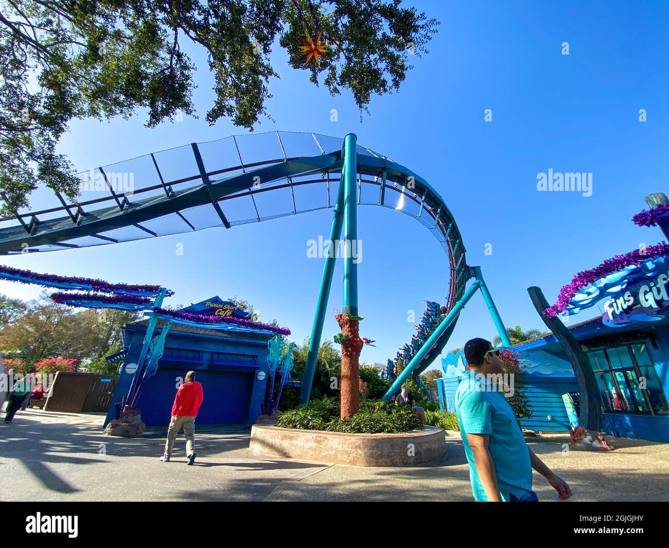 Orlando,FL USA - December 25, 2019: The Mako Roller Coaster at SeaWorld ...