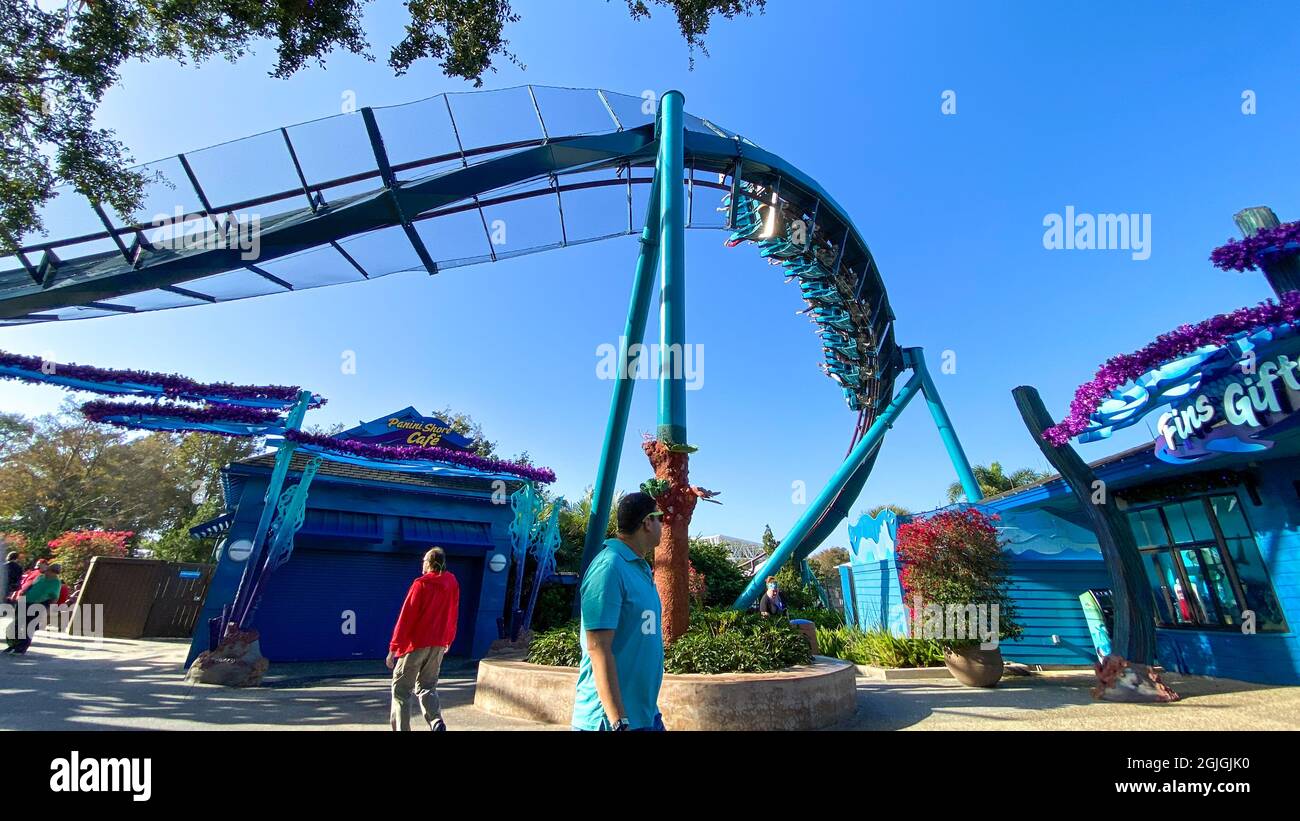 Orlando,FL USA - December 25, 2019: The entrance to the Mako Roller ...