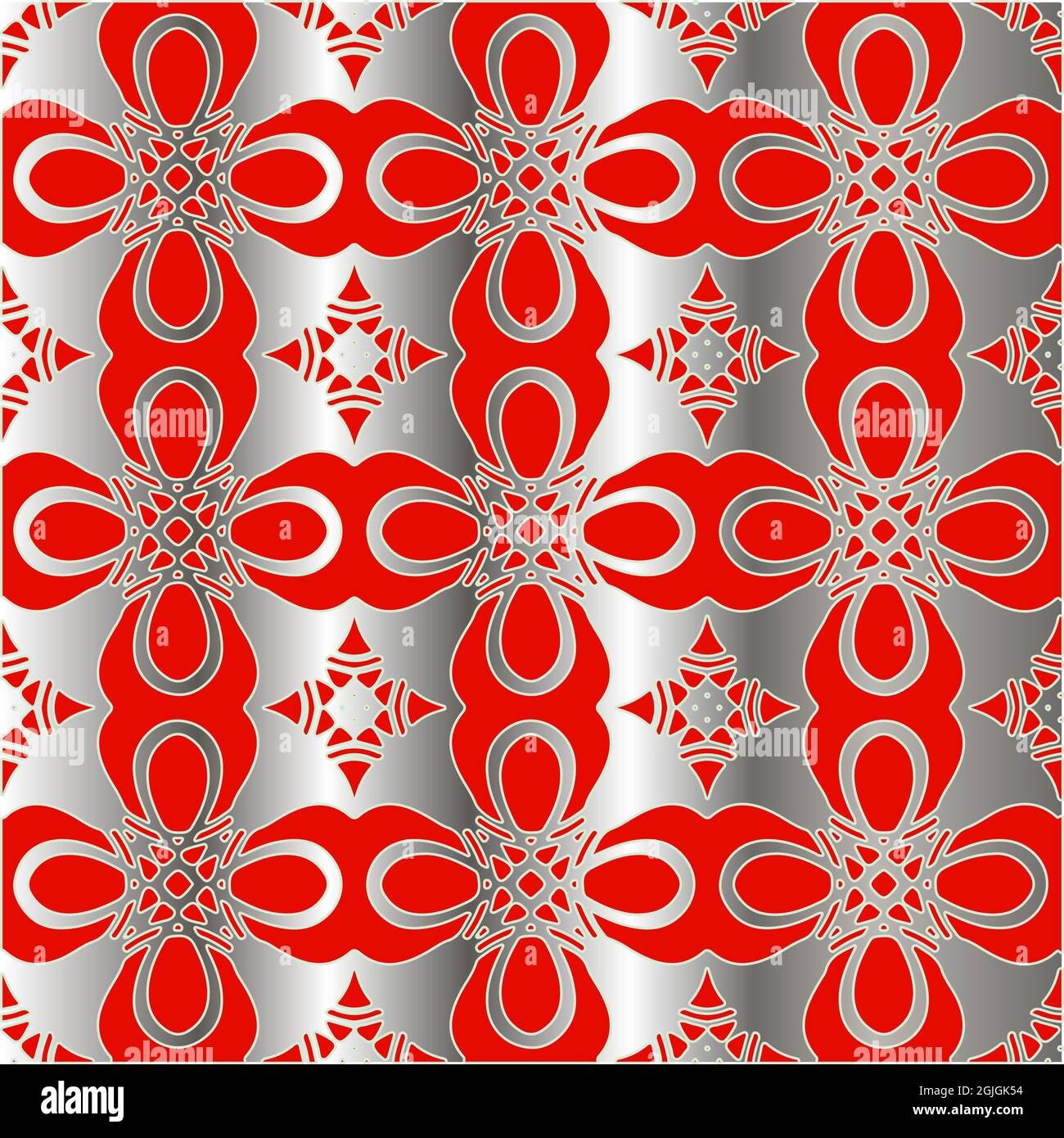 red pattern on a metal background. pattern for fabric, wallpaper ...