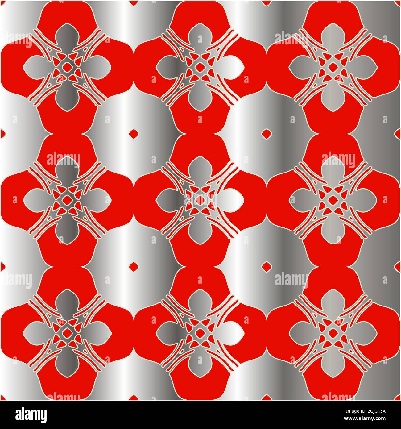 red pattern on a metal background. pattern for fabric, wallpaper ...