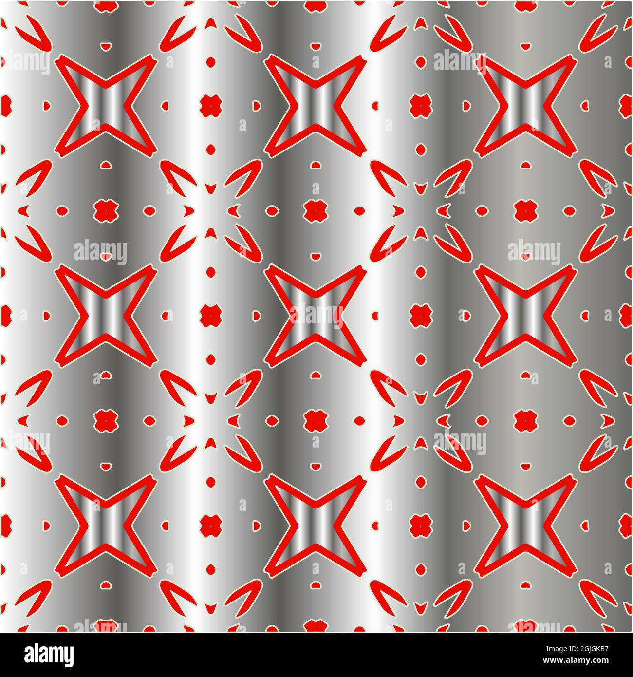 red pattern on a metal background. pattern for fabric, wallpaper ...