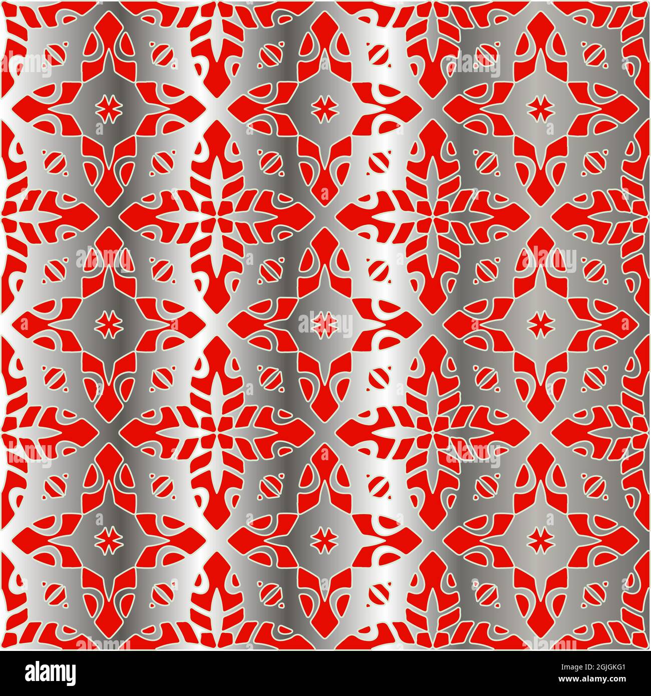 red pattern on a metal background. pattern for fabric, wallpaper ...