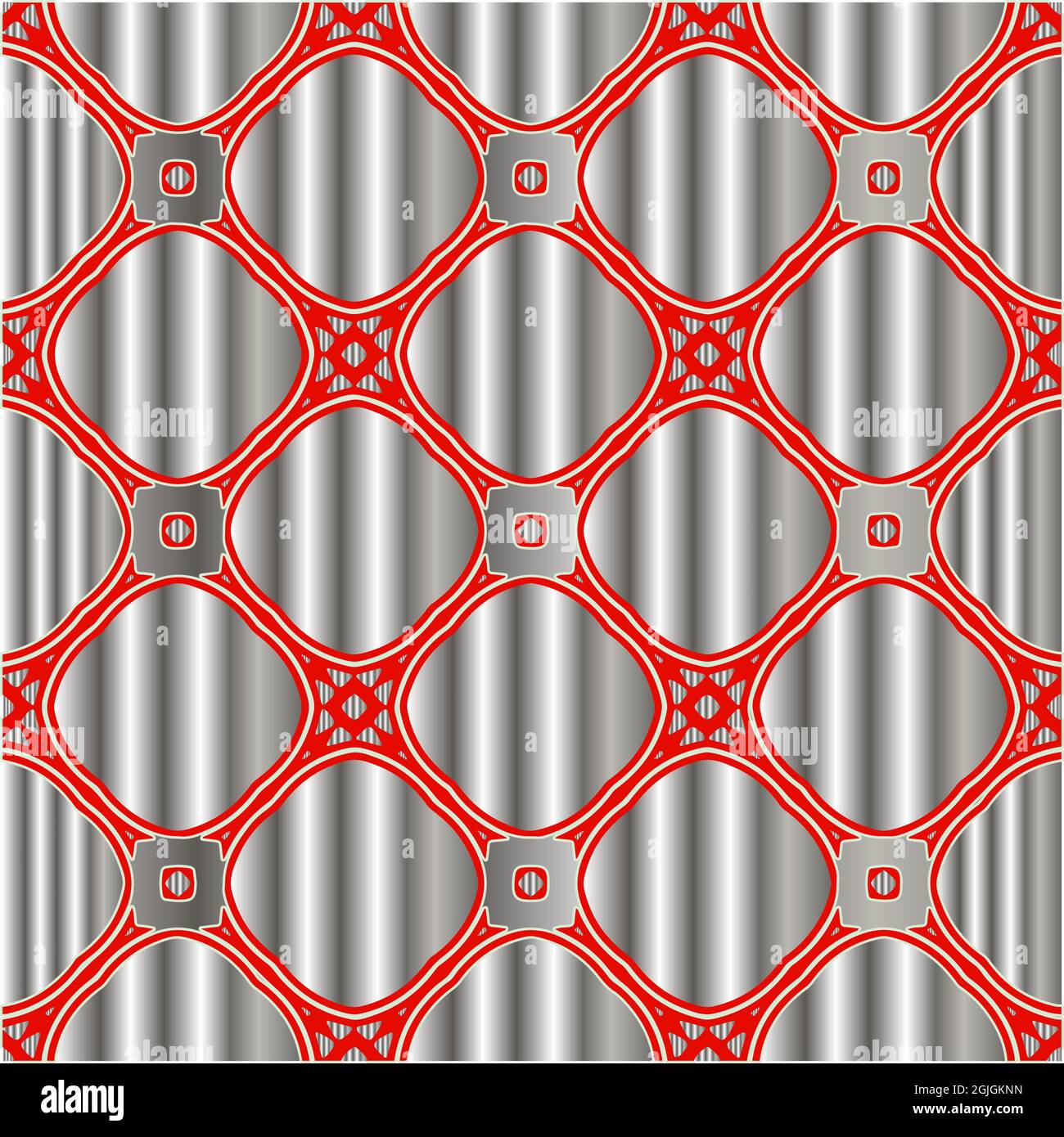 red pattern on a metal background. pattern for fabric, wallpaper ...