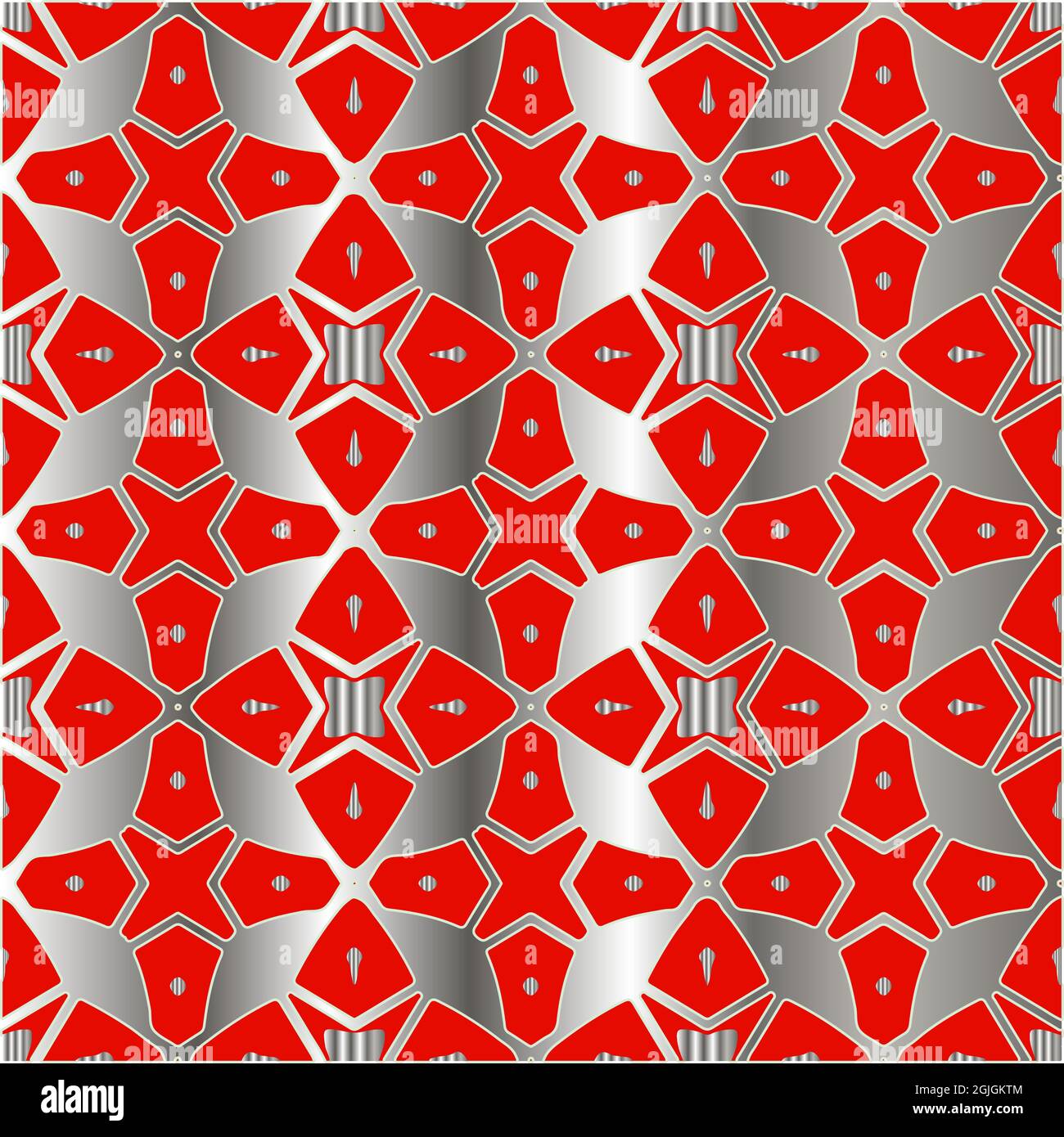 red pattern on a metal background. pattern for fabric, wallpaper ...