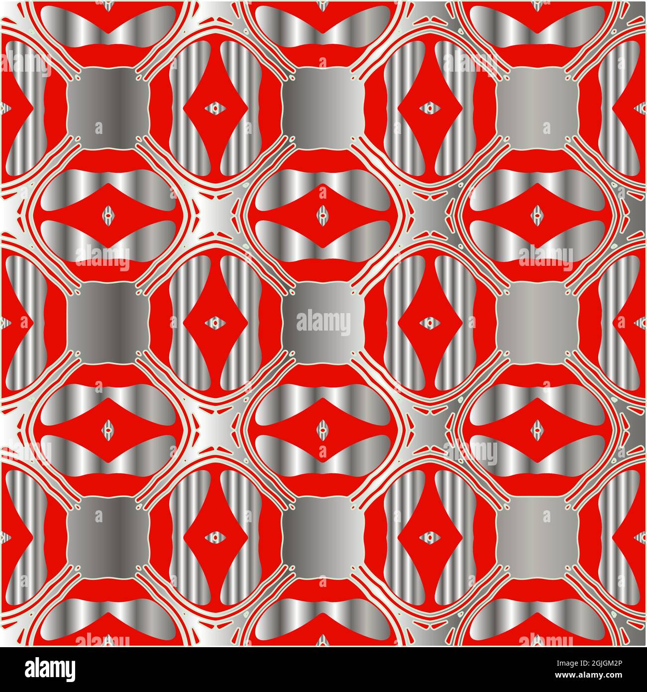 red pattern on a metal background. pattern for fabric, wallpaper ...