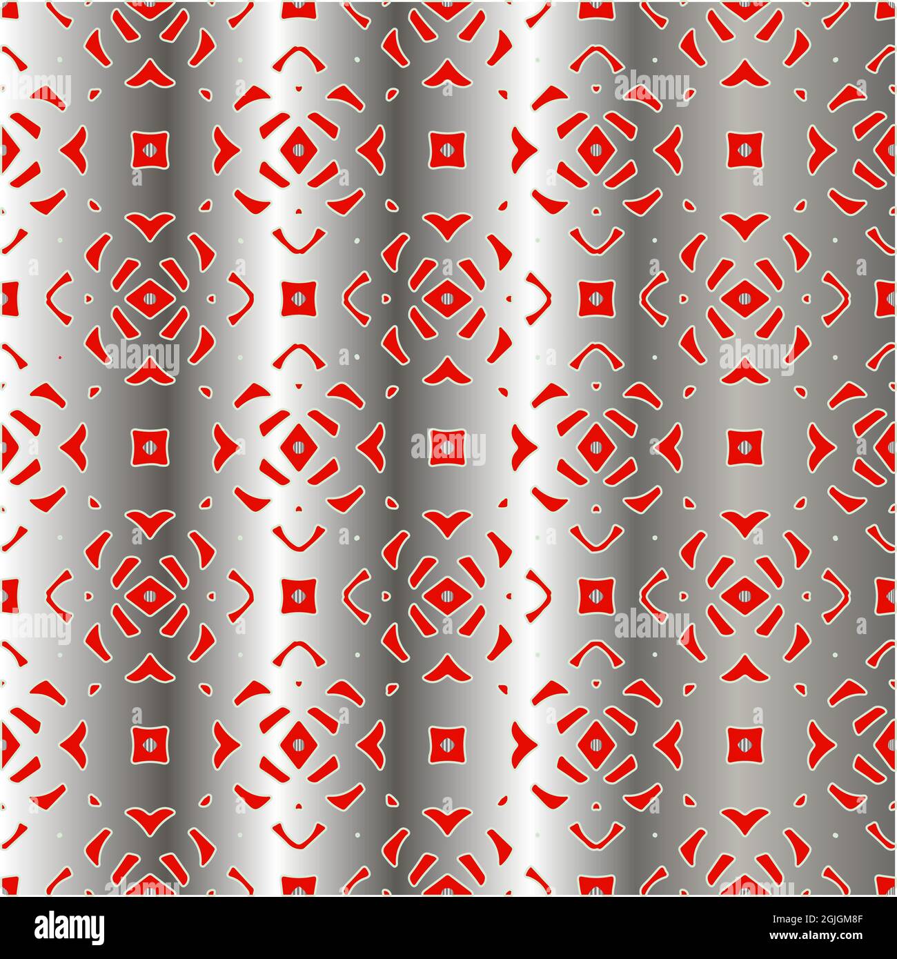 red pattern on a metal background. pattern for fabric, wallpaper ...