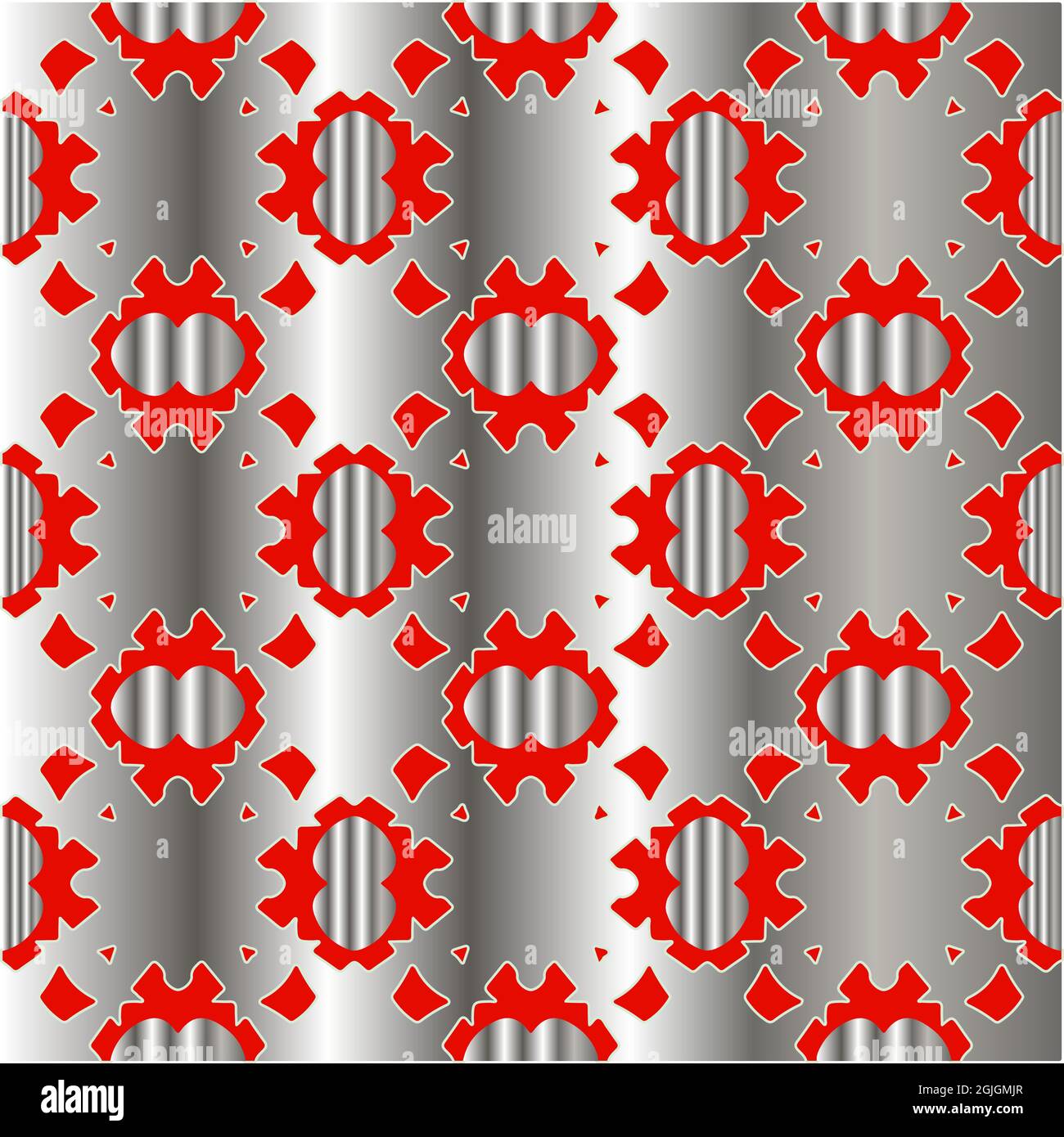 red pattern on a metal background. pattern for fabric, wallpaper ...