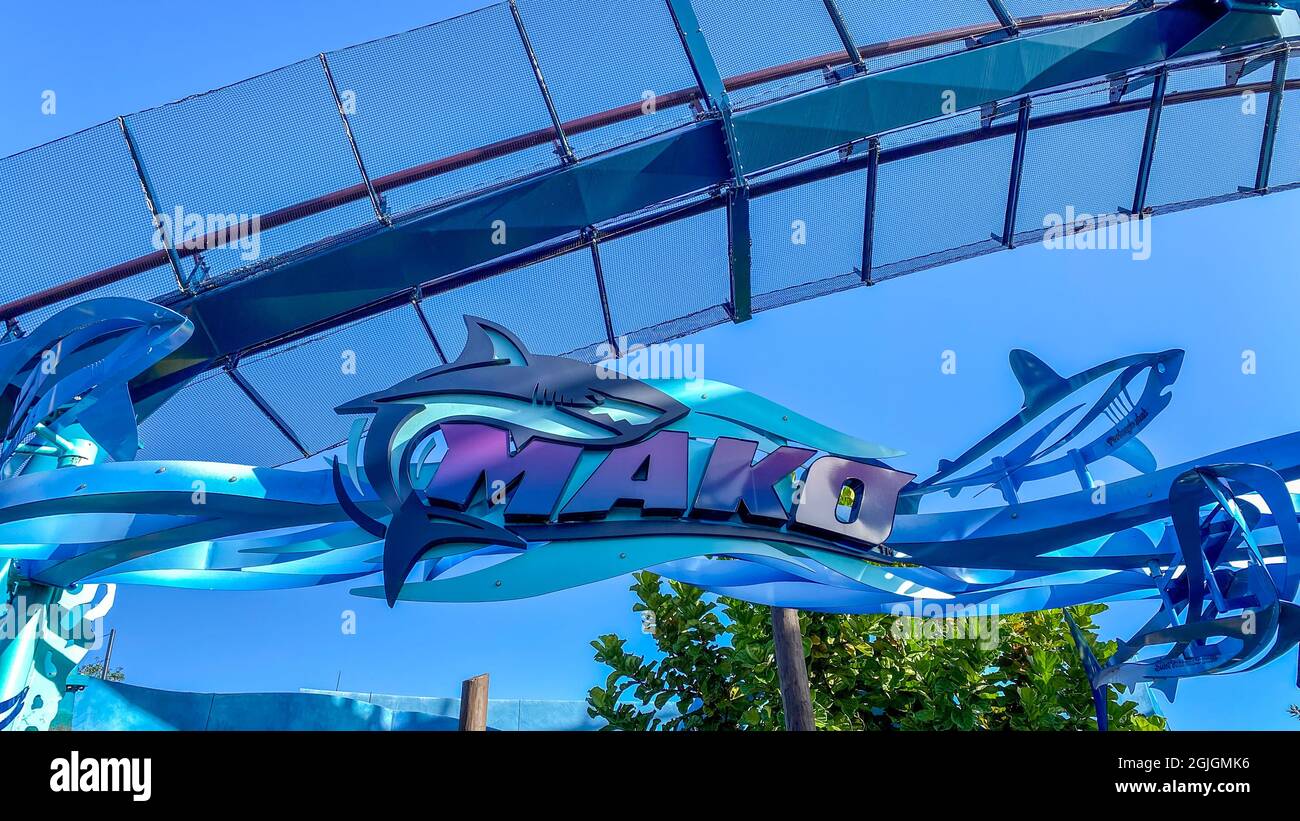 Orlando,FL USA - December 25, 2019: The entrance to the Mako Roller ...