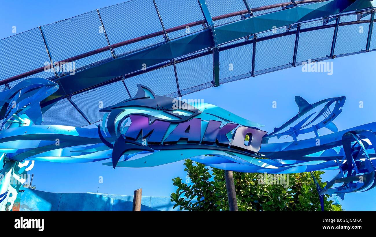 Orlando,FL USA - December 25, 2019: The entrance to the Mako Roller ...