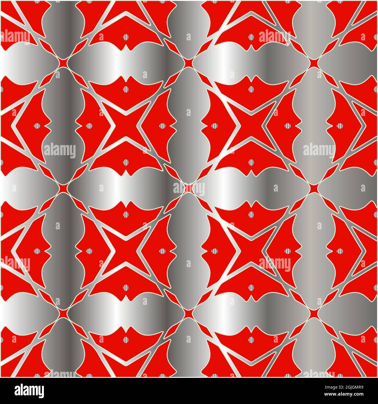 red pattern on a metal background. pattern for fabric, wallpaper ...