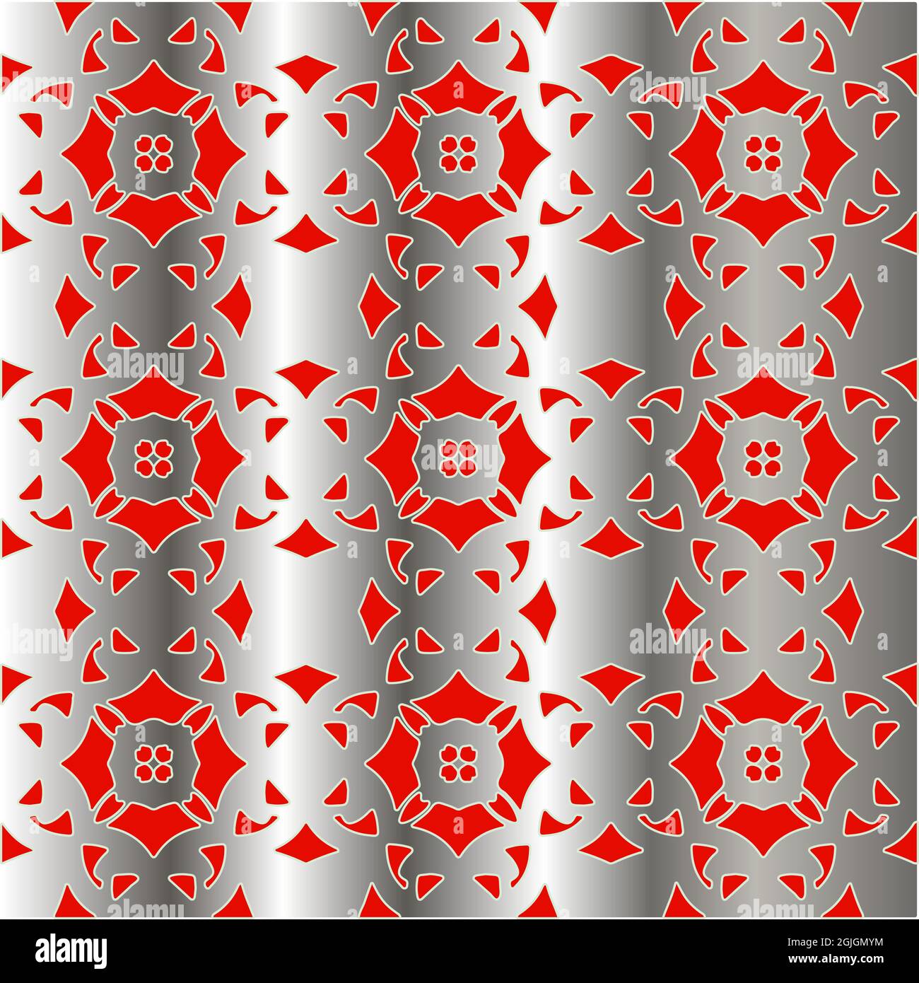 red pattern on a metal background. pattern for fabric, wallpaper ...